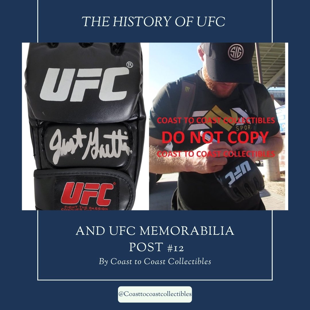The History of UFC and UFC Memorabilia – Coast to Coast Collectibles ...