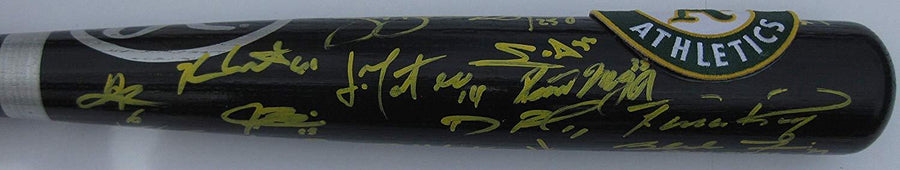 2019 Oakland Athletics, A's team signed autographed Baseball Bat, COA ...