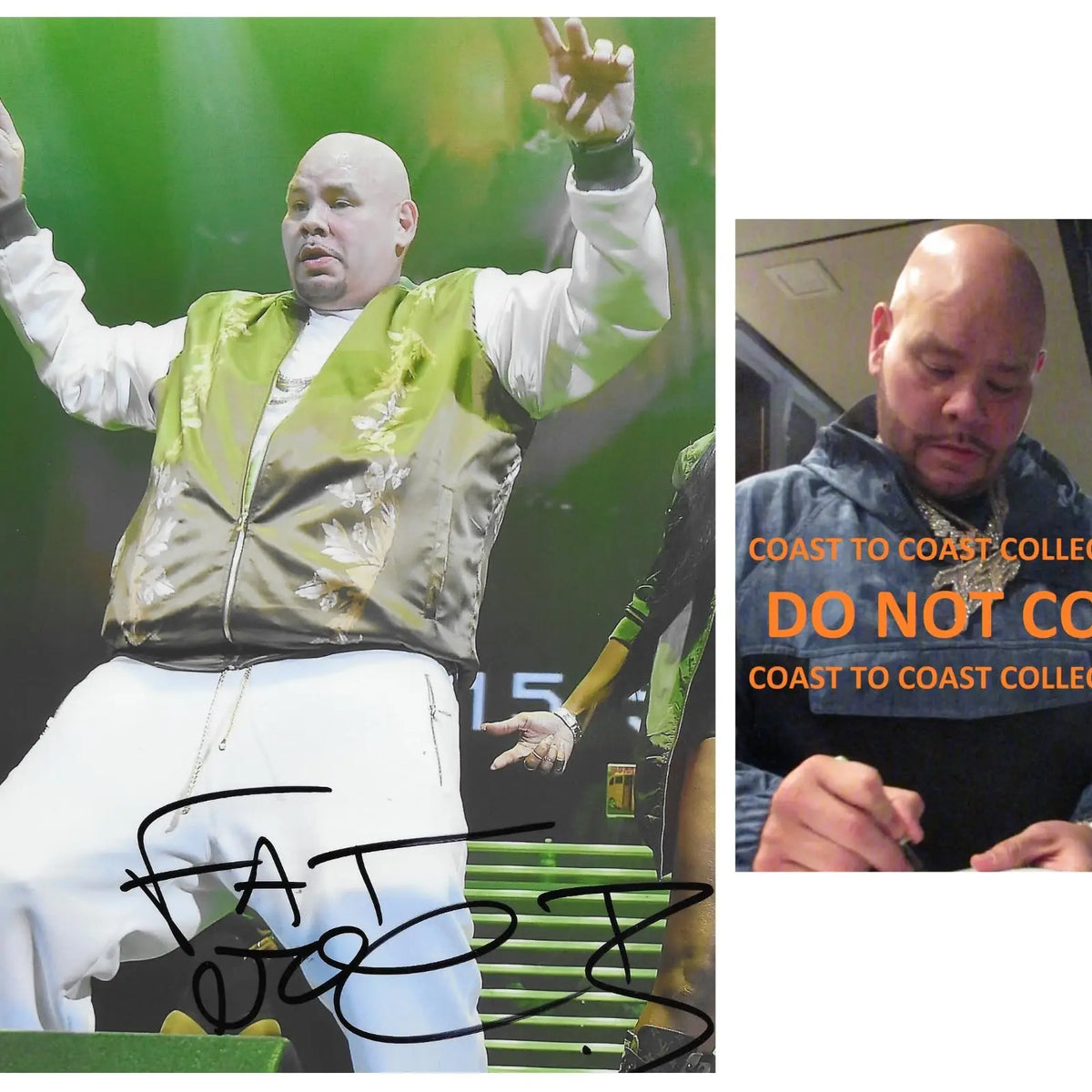 Joseph Cartagena Fat Joe Rapper signed 8x10 photo COA proof – Coast to ...